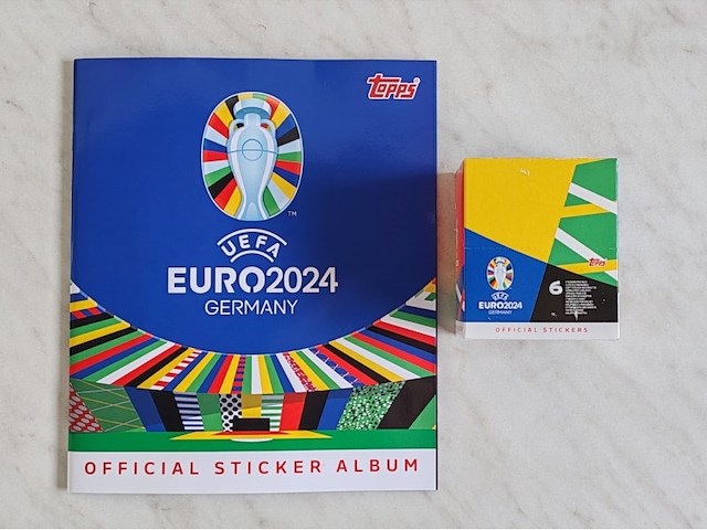 EURO 2024 GERMANY kutija 50 kesica i album