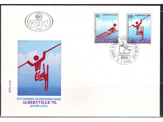 ZOI-Albertvil `92 1992.,FDC