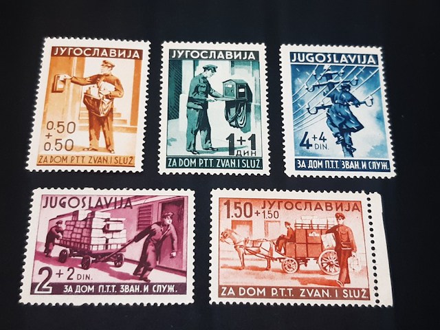 Jugoslavija 1940 poštari ** Čista kompl serija
