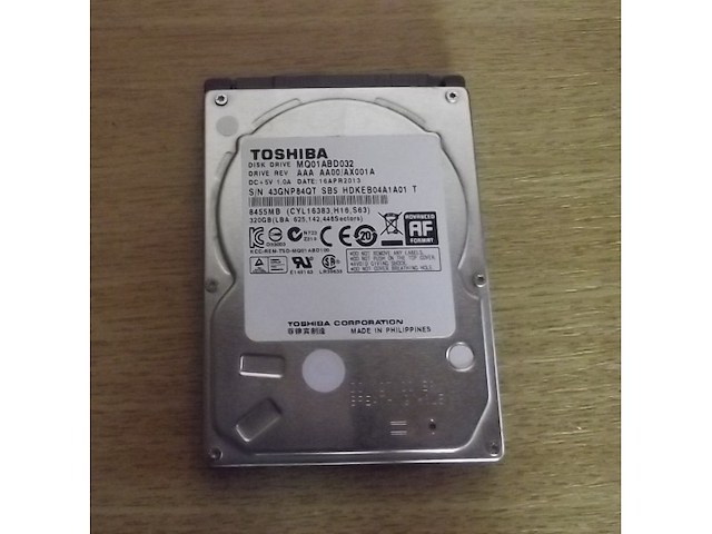 Toshiba 320gb/sata 2,5 za laptop