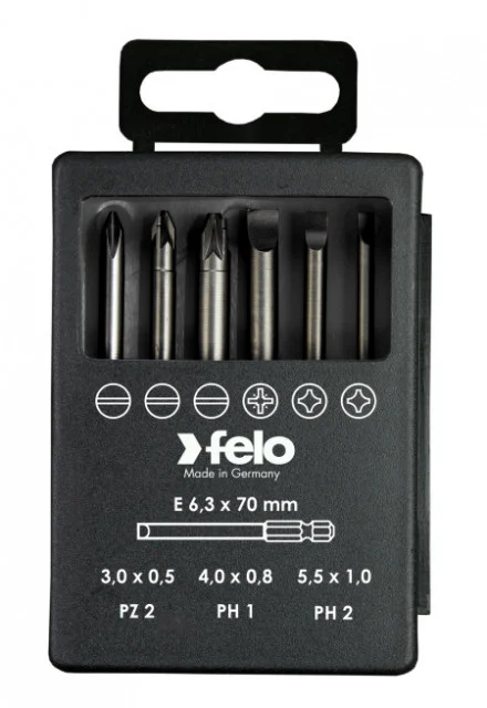 Felo set bitova Industrial Bit-box Profi 73 mm SL/PH/PZ 6 kom ( 03092716 )