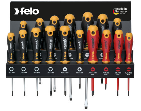 Felo set šrafcigera Ergonic sa VDE šrafcigerima SL/PH/PZ/TX 17 kom ( 40091743 )
