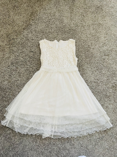KROKO bela svečana haljina