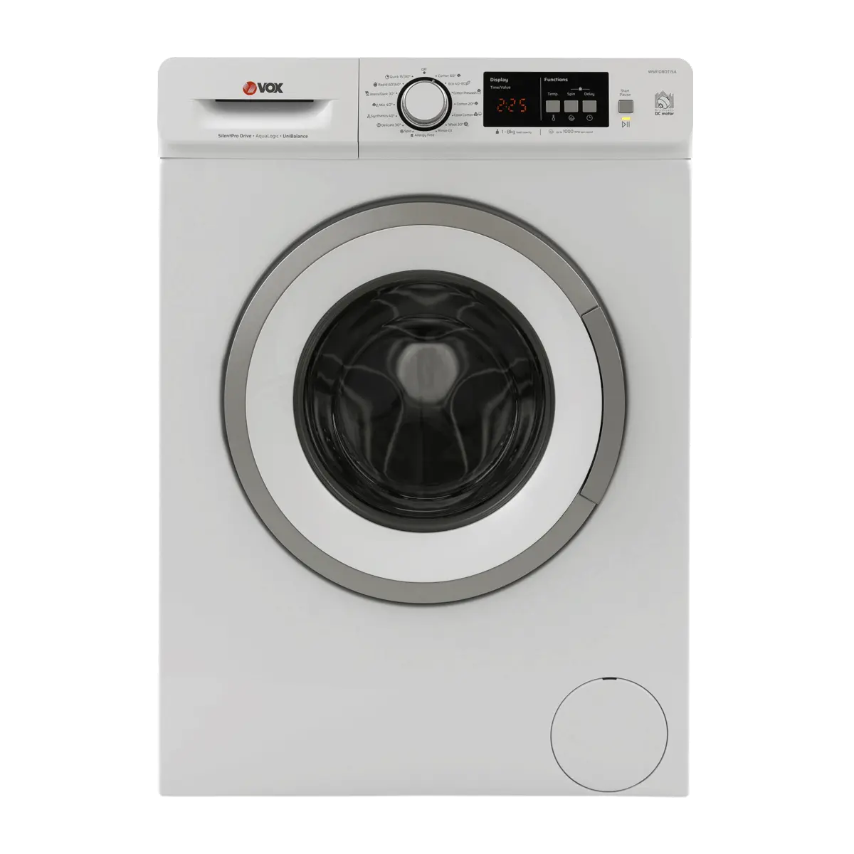 VOX WMI 1080 T15A Mašina za pranje veša, 8kg, 15 programa, 51l, 1000rpm, Bela