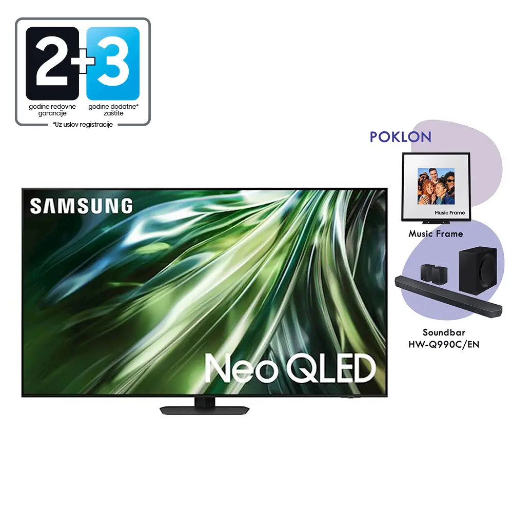 Samsung QE98QN90DATXXH Smart Televizor, 98", 4K Neo QLED, Crni