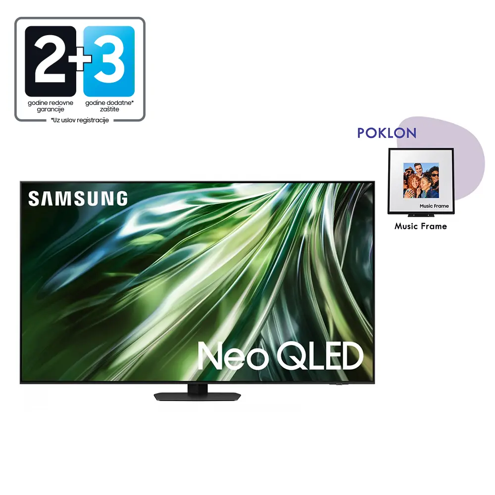 Samsung QE55QN90DATXXH Smart Televizor, 55", 4K Neo QLED, Crni