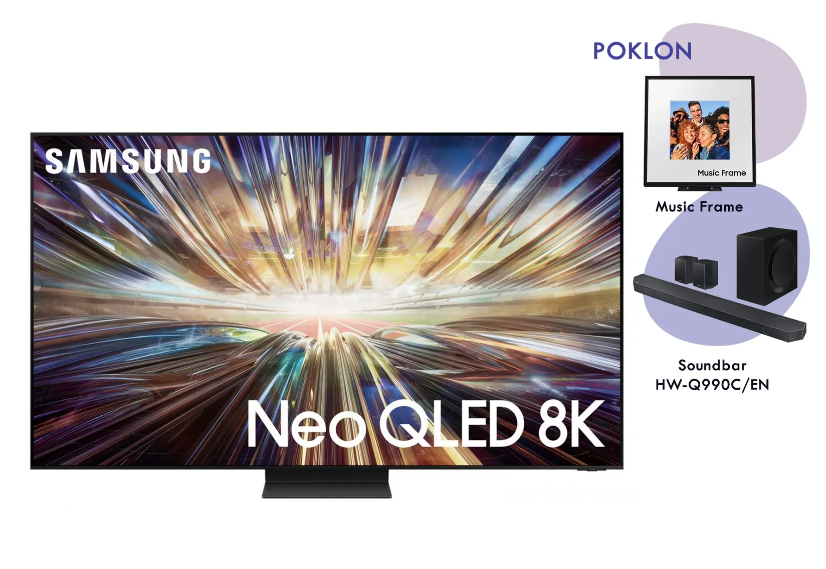 Samsung QE65QN800DTXXH Smart Televizor, 65", 8K Neo QLED, Crni
