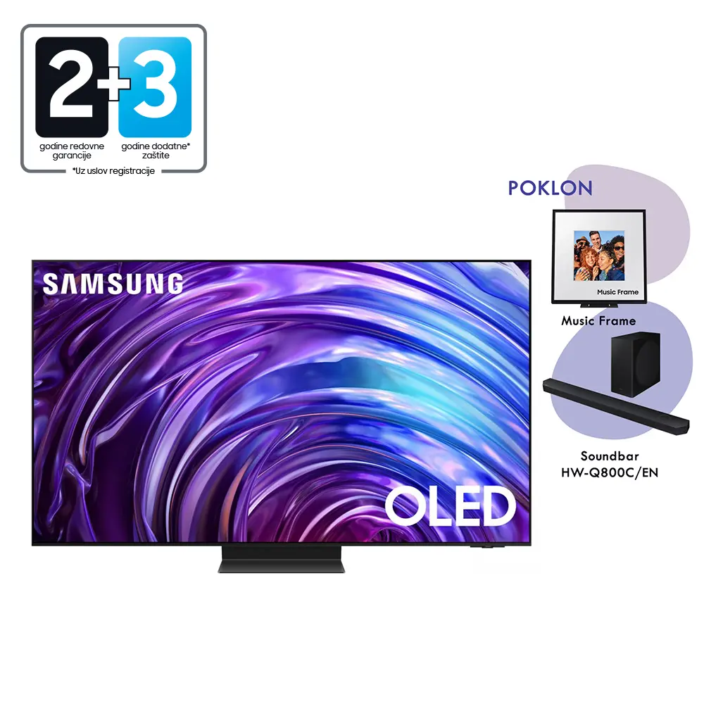 Samsung QE77S95DATXXH Smart Televizor, 77", 4K Neo OLED, Crni