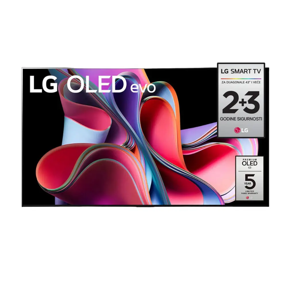 LG Televizor OLED65G33LA 65", Smart, OLED evo, UHD, WebOS ThinQ AI, Sivi