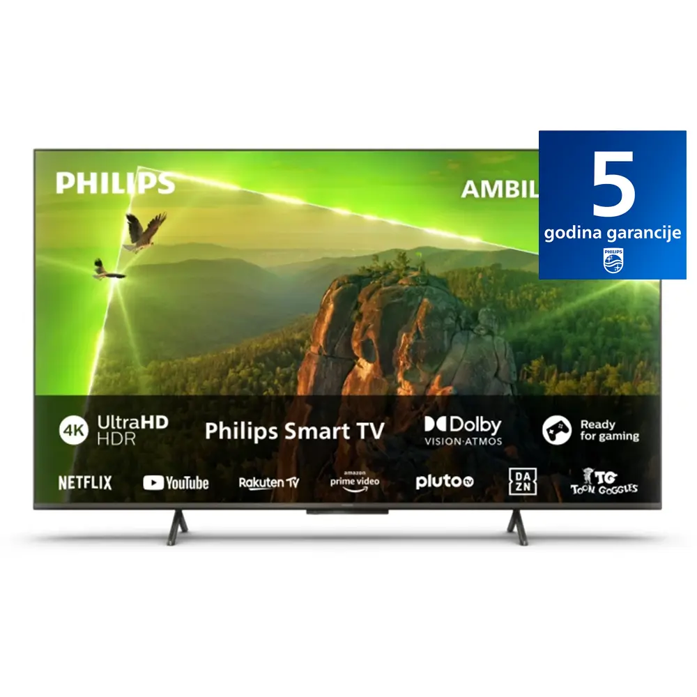 Philips Televizor 70PUS8118/12 70", Smart, LED, 4K, UHD, 60Hz, DVB-T2, Crni