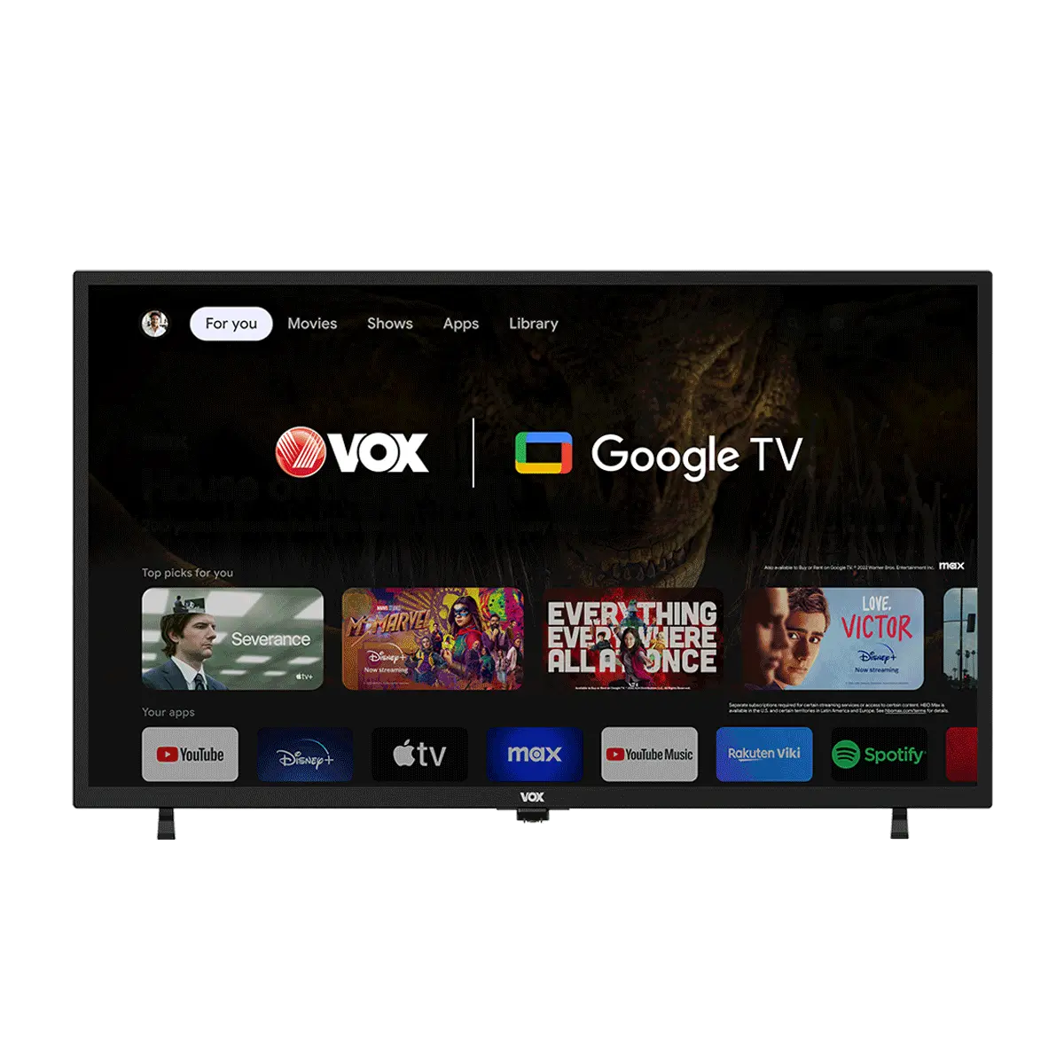 VOX Televizor 32GOH050B 32", Google TV, LED, HD Ready, Dolby Audio, Crni