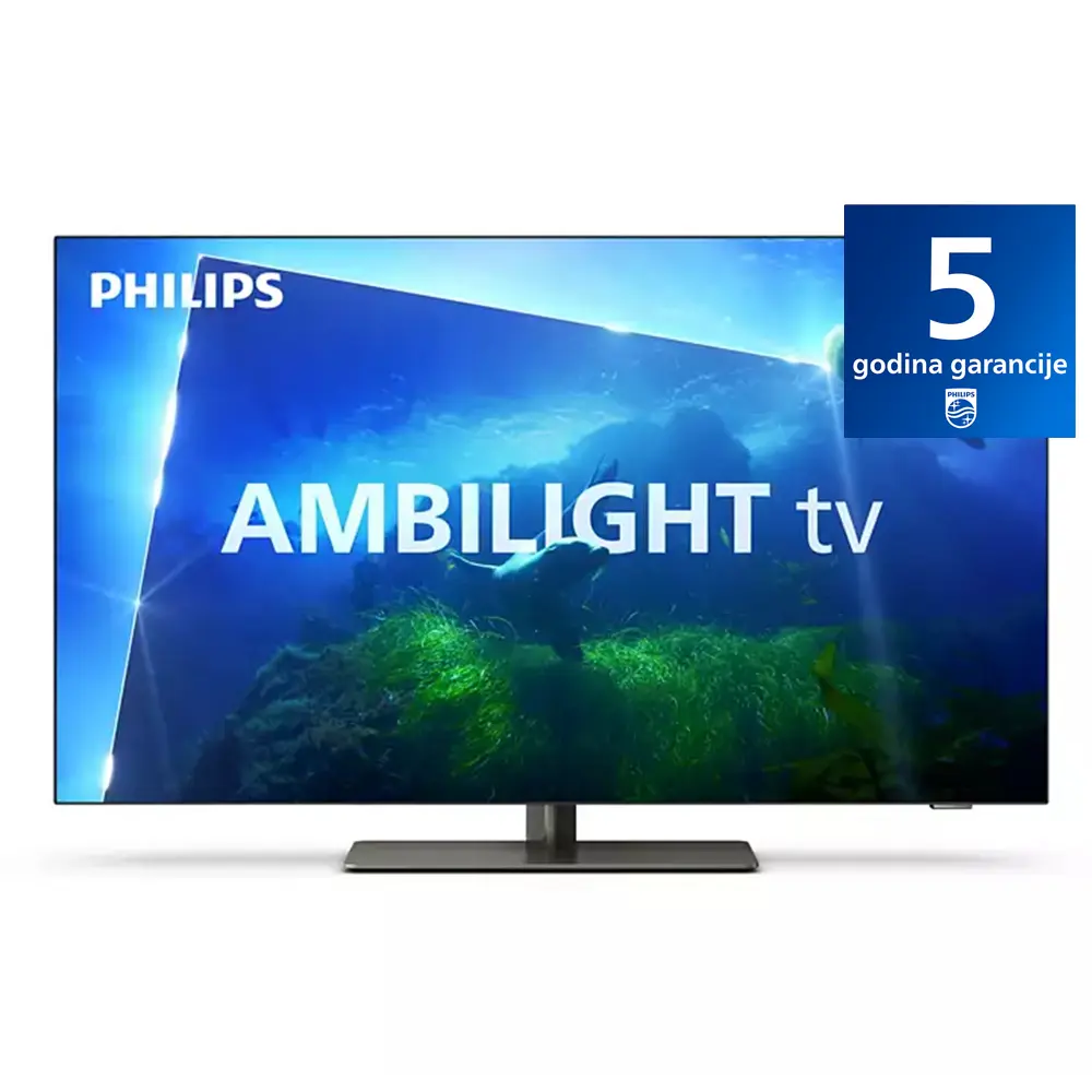 Philips Televizor 65OLED818/12 65", Smart, 4K, OLED, UHD, 120Hz, DVB-T2, Android, Crni