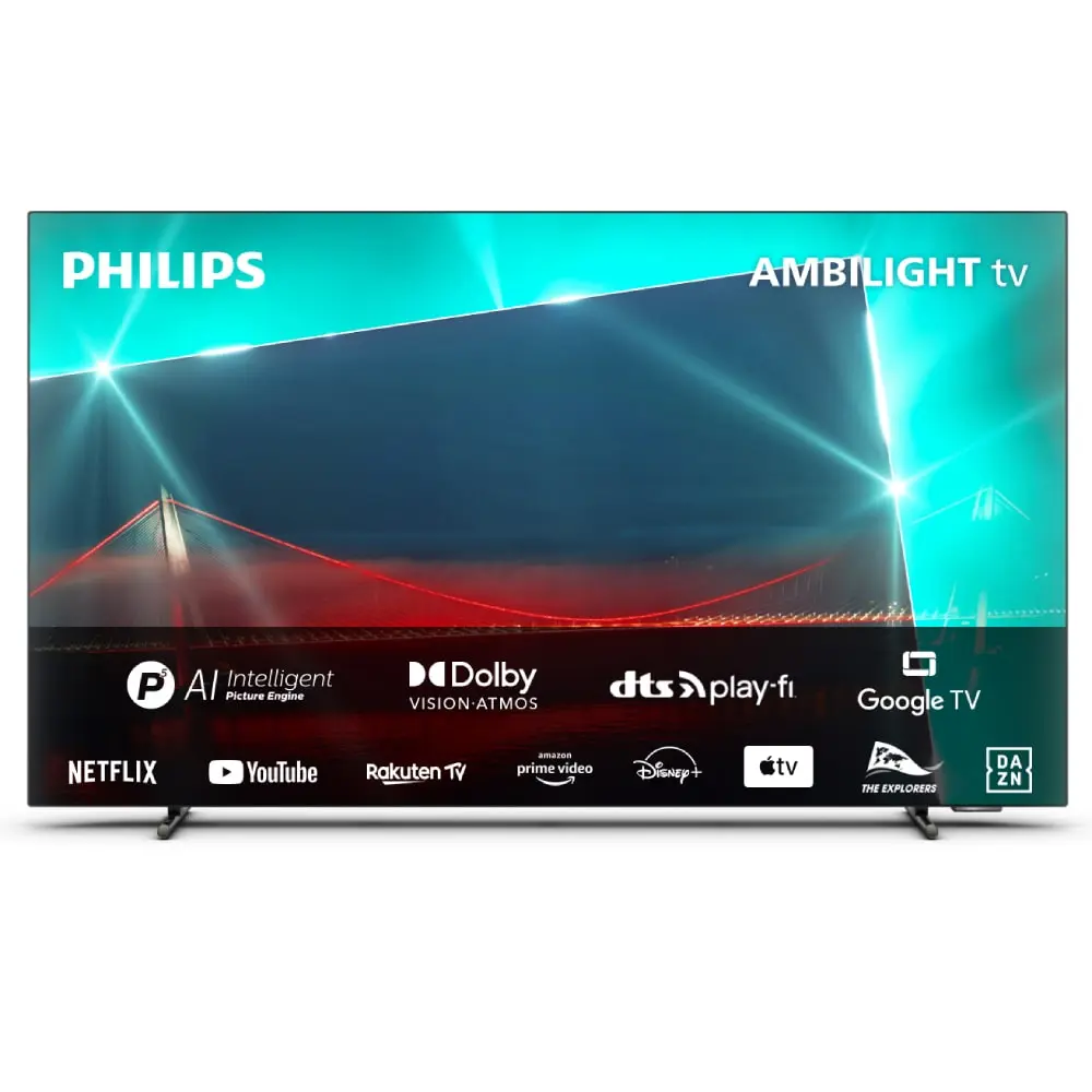 Philips Televizor 65OLED718/12 65", Smart, 4K, OLED, UHD, 120Hz, Google TV, Crni