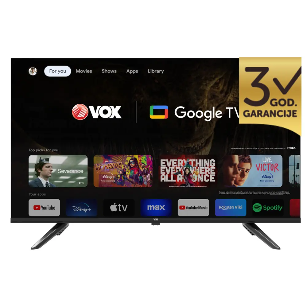 VOX Televizor 40GOF300B 40", Smart, LED, Full HD, Crni
