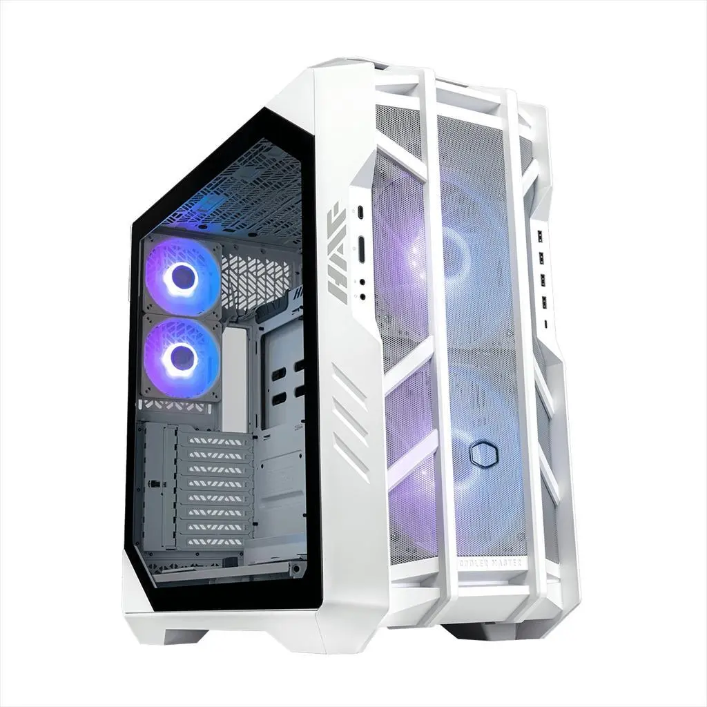 COOLER MASTER Case E-ATKS haf 700, 2k200mm aRGB, 3k120mm aRGB, 7k pvm i 5k aRGB hub, bela