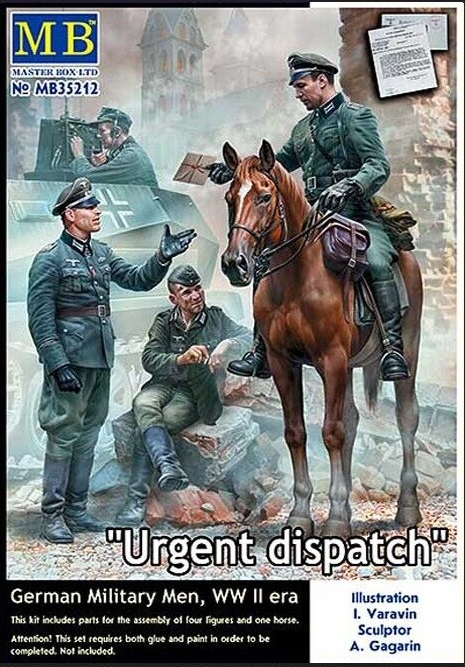 MASTER BOX 1/35 „Urgent Dispatch“ German Military Men, WWII era