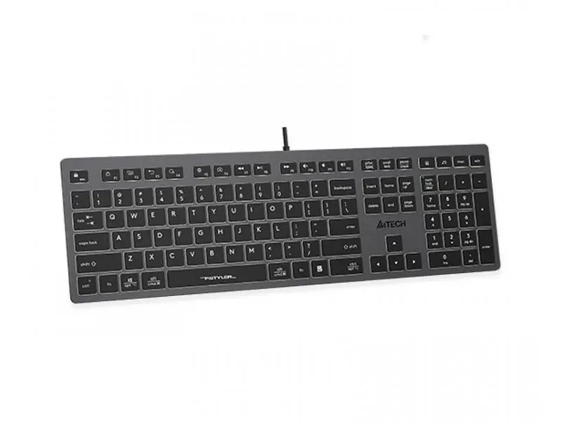 A4 TECH FX60 Tastatura, Membranska, Žično povezivanje, US, Siva