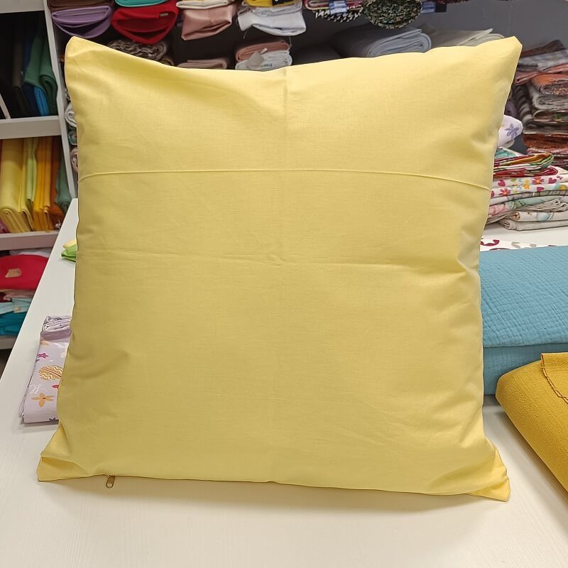 Jastučnica pamučna pastelno žuta 43×43