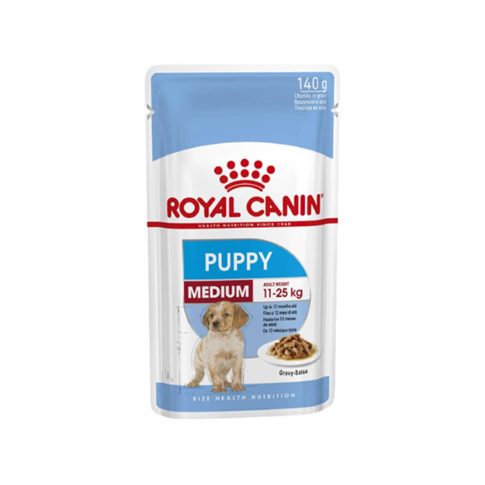 ROYAL CANIN Medium Puppy 10 x 140 g Hrana za štence srednjih rasa