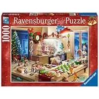 Puzzle 1000 delova Vragolije u božićnoj kuhinji Ravensburger 17563