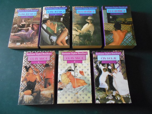 BARBARA TAYLOR BRADFORD - Kolekcija od 7 knjiga