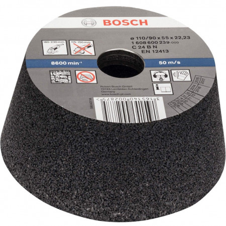 Brusni lonac za kamen i beton - konusni 90x110x55mm - gr. 24 BOSCH