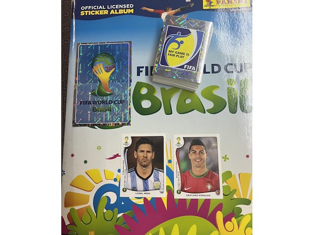 PANINI BRAZIL 2014- LOT OD 148 SLIČICA (Mesi,Ronaldo...