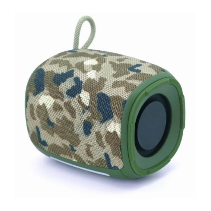 SPK-BT-LED-03-CM Gembird Portable RGB LED Bluetooth speaker 5W, BT, FM, TF, USB, Handsfree, camo