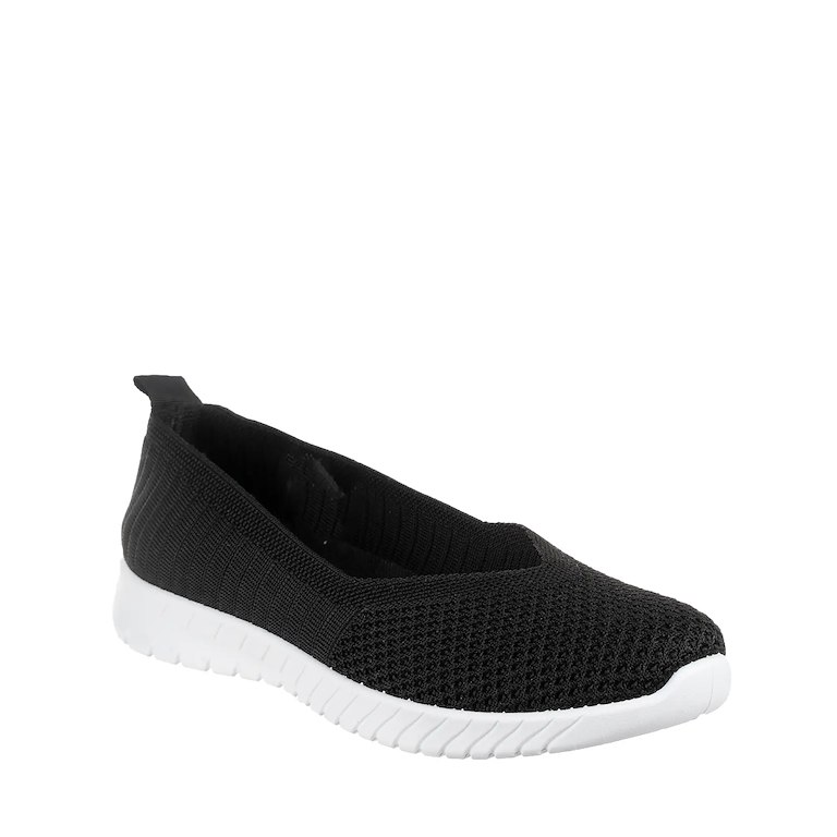 COMFORT BY ELLY SHOES Ženske espadrile N76218, Crne