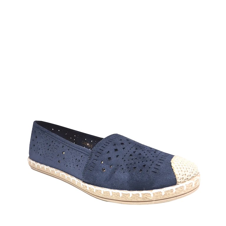 COMFORT BY ELLY SHOES Ženske espadrile N76213, Teget