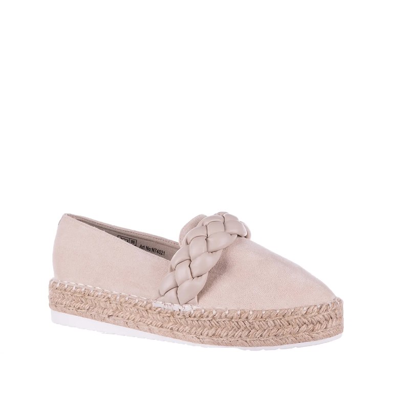 CLAUDIA DONATELLI Ženske espadrile N74021, Krem