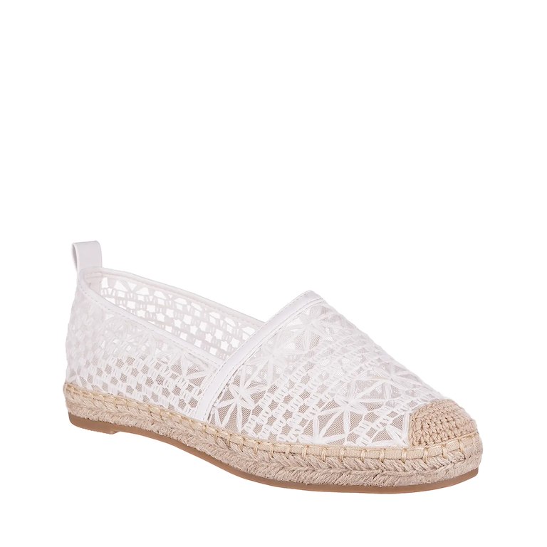 LUSSO Ženske espadrile N76351, Bele