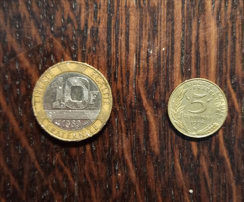 2 Francuske kovanice