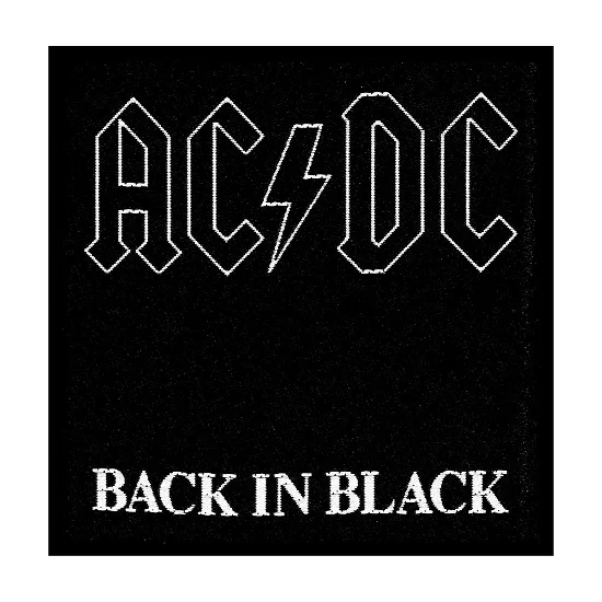 ACDC_Back In Black_Standard Patch