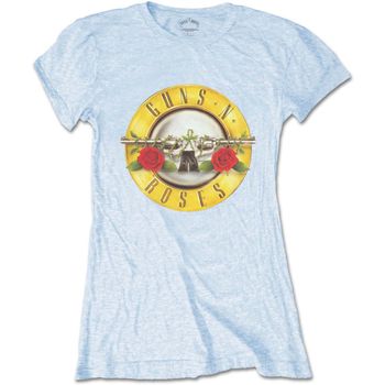 GunsNRoses_Classic Bullet Logo Skinny_Lady_BLUE_TS:1XS