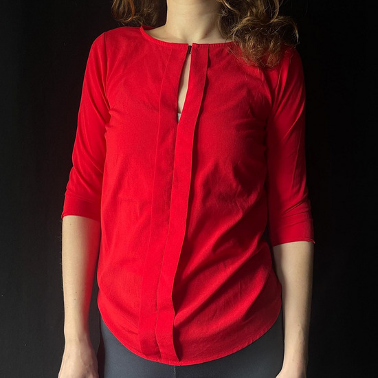 Crvena elegantna bluza