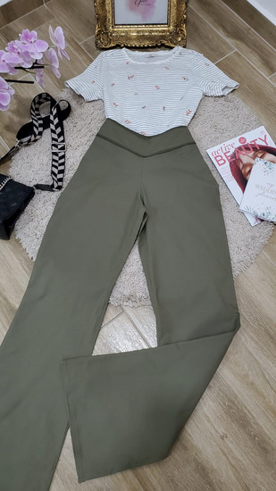 Maslinasto zelene pantalone