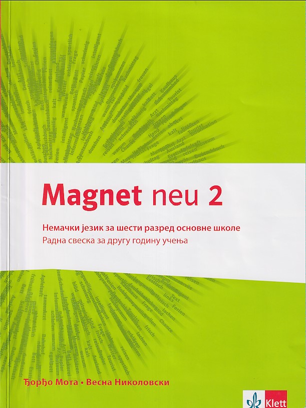 MAGNET NEU 2 – RADNA SVESKA iz nemačkog jezika za 6. razred osnovne škole (Klett)