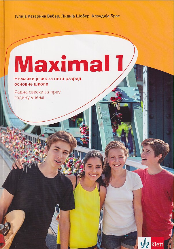 MAXIMAL 1 – RADNA SVESKA iz nemačkog jezika za 5. razred osnovne škole (Klett)