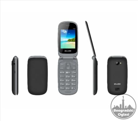 Pluzz P523 mobilni telefon nov i otkljucan za sve mreze, Telefon ima veliki ekran od 2,4 incha ,velika dugmad ,ogromne ikonice ,radi sa 2 sim kartice