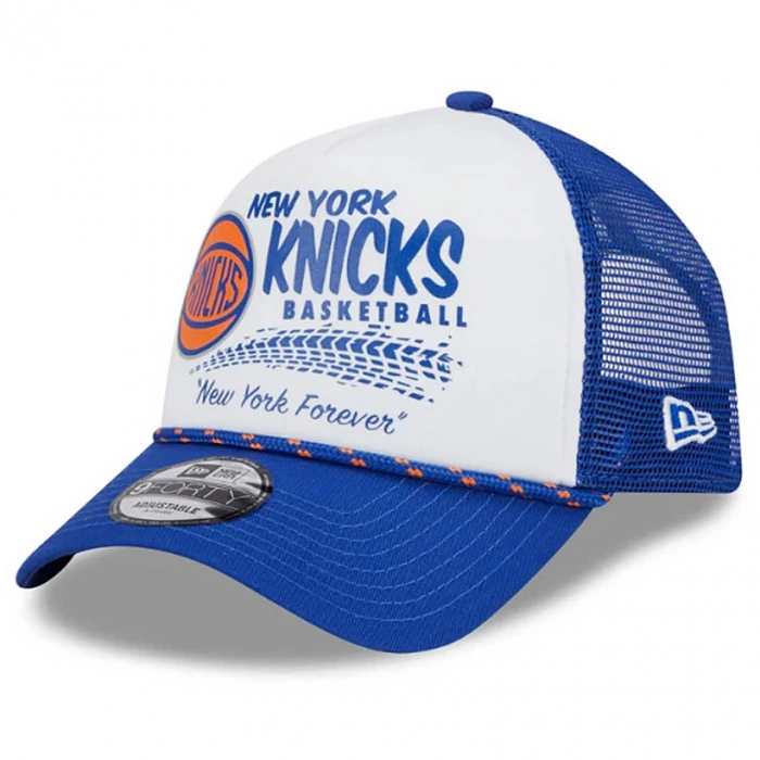 New York Knicks New Era 9FORTY A-Frame Trucker Rally Drive kačket