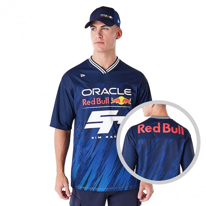 Red Bull Sim Racing New Era Navy V Neck dres