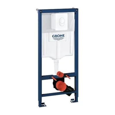 Grohe Rapid SL 3 u 1 set: ugradni vodokotlić za konzolnu wc šolju sa belim tasterom Skate Air i držačem 38722001