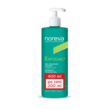 Noreva Exfoliac Penasti gel sa AHA kiselinama, 400 ml PROMO