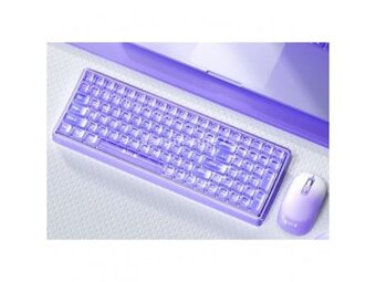 AULA AC210 Purple combo, bežični tastatura i miš