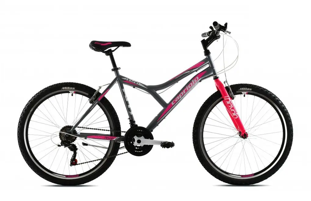 Capriolo Diavolo 600 Ženski bicikl, 17/26", Sivo-roze