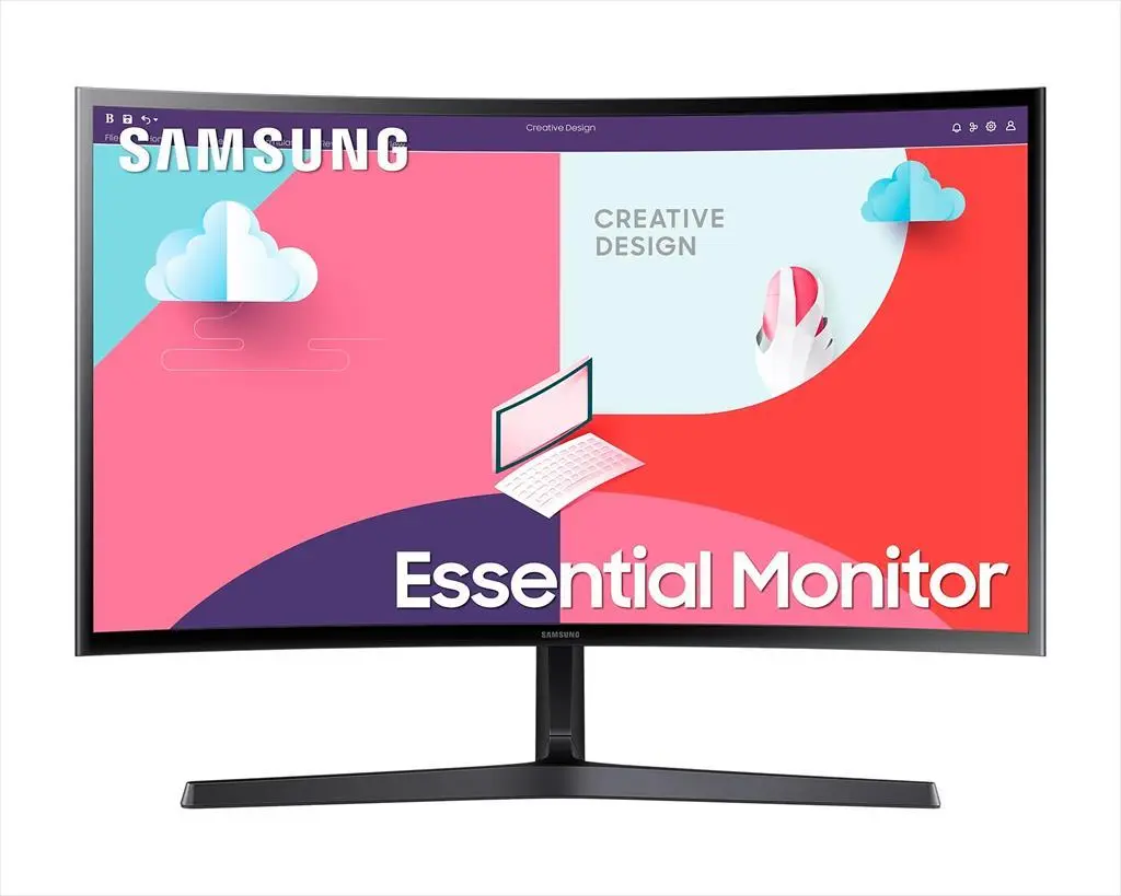 SAMSUNG monitor 24" LS24C366EAUKSEN, zakrivljen, VA panel, 1920k1080