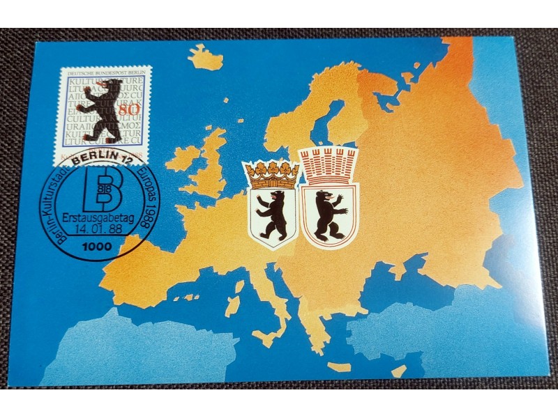 Nemačka 1988. Maksimumkarta