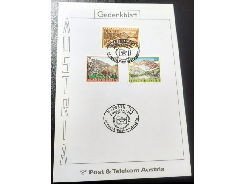 Austrija 1995,1996,1997. Komemorativni list
