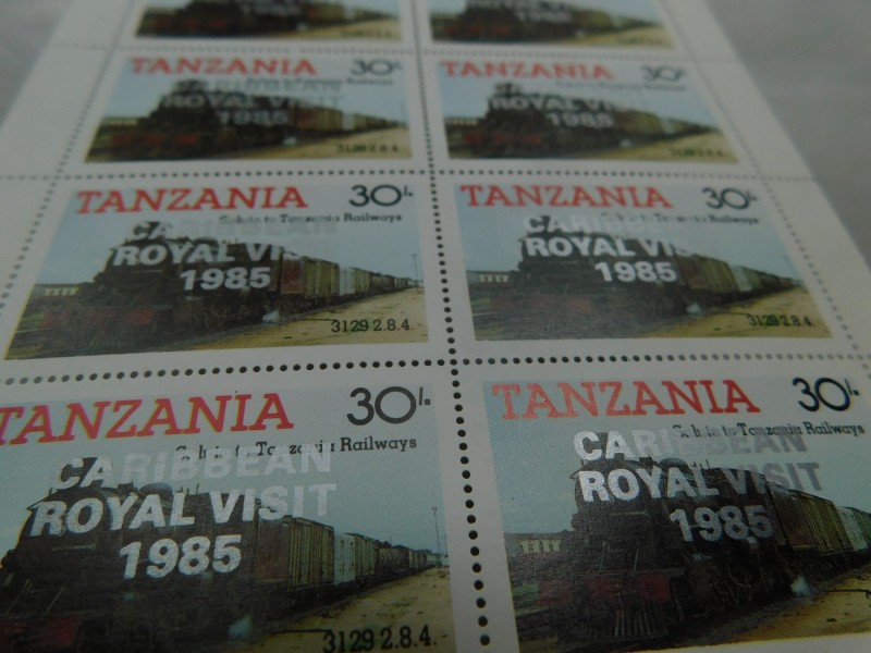 ** TANZANIJA ROYAL VISIT 1985 BLOK **